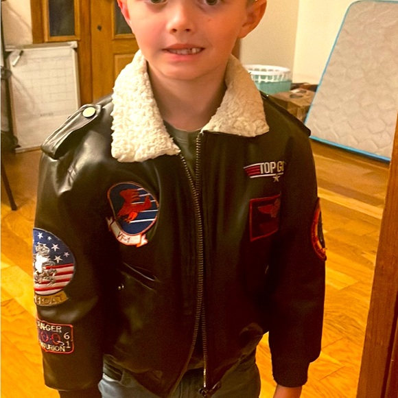 Jackets & Coats | Top Gun Bomberjacket Little Boy Xs | Poshmark
